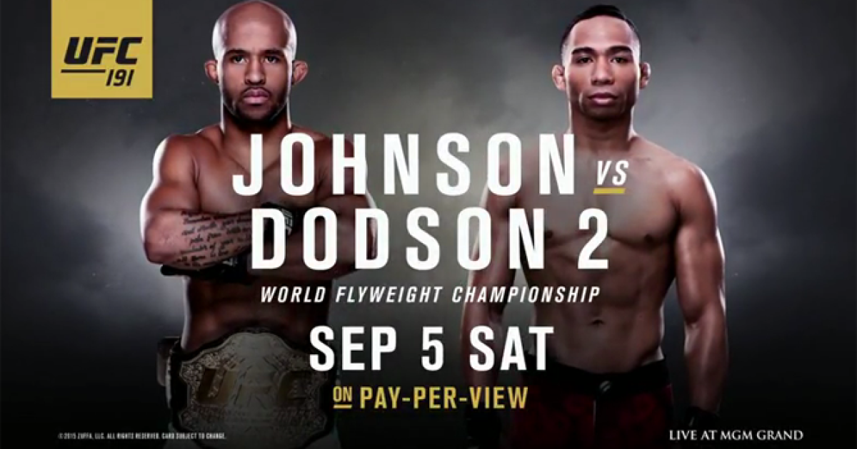 UFC 191 First Look UFC Media
